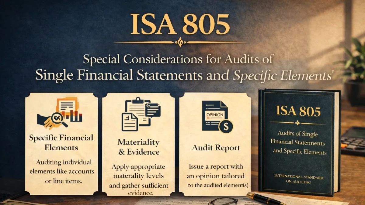ISA 805 (Revised) - Audits of Single Financial Statements